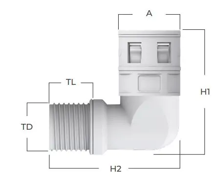 Polyami̇de Condui̇t Elbow Fi̇tti̇ng | Turkuaz Elektroteknik