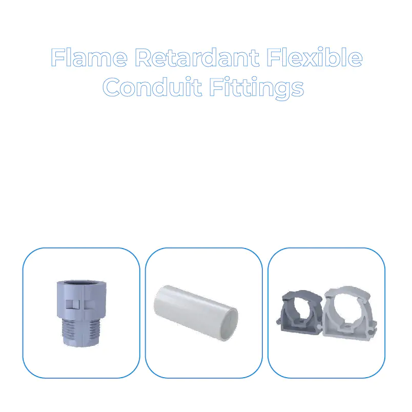 Flame Retardant Flexi̇ble Condui̇t Fi̇tti̇ngs | Turkuaz Elektroteknik